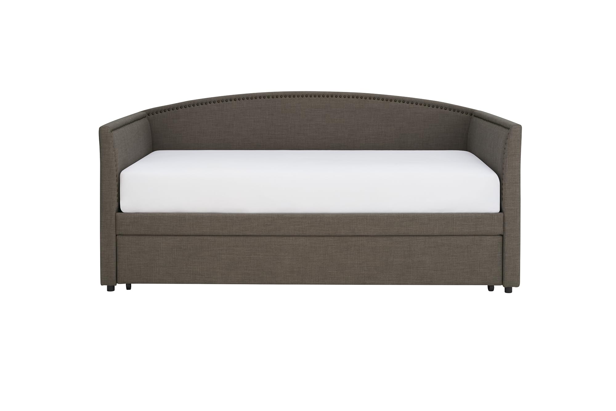 DHP Clara Linen Twin, Grey Daybed, Gray