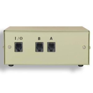 Kentek RJ45 2 Way Manual Data Switch Box Network I/O AB Female Port Phone Internet CAT5 CAT6 Devices