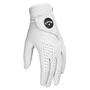 callaway golf dawn patrol glove (worn on right hand, white 2019, large, standard)