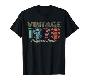 vintage 1978 / retro 70's-45th birthday t-shirt