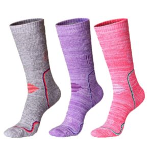 lifewheel women & men ski hiking thick warm winter terry socks for trekking outdoor sports