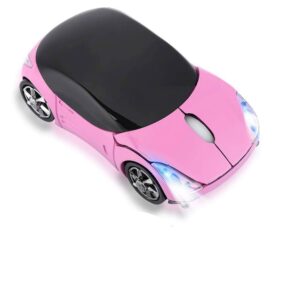 2.4ghz mouse, portable optical small mouse 1600dpi for mac android me windows pc tablet gaming office (black)