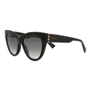 Gucci Cat Eye Sunglasses Black Gold Grey Luxury Eyewear Made In Italy Acetate Frame Designer Fashion for Everyday Luxury