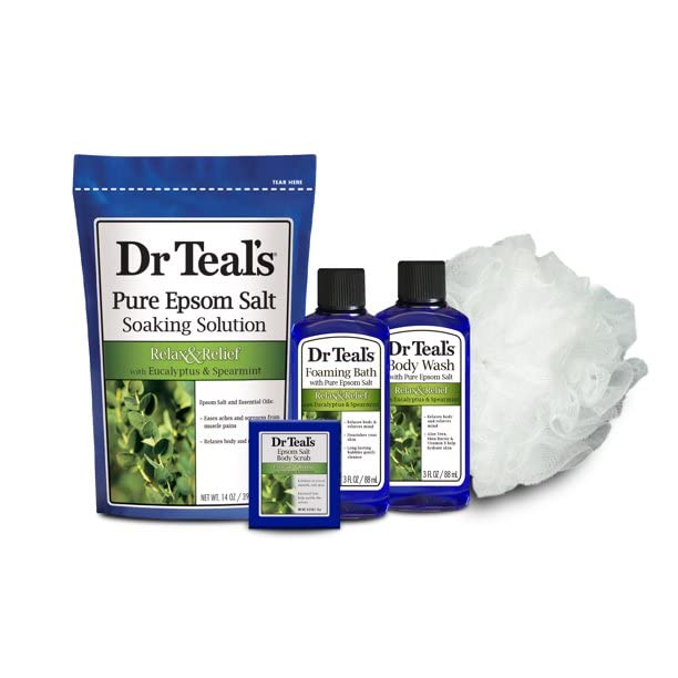 Dr. Teal's Epsom Salt Eucalyptus & Spearmint Regimen Set with Reusable Container