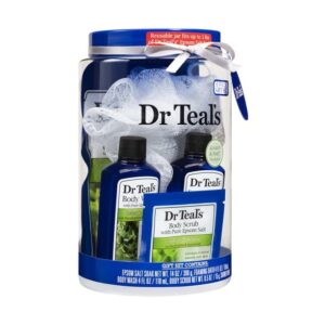 Dr. Teal's Epsom Salt Eucalyptus & Spearmint Regimen Set with Reusable Container