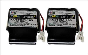 2pc arianne myotron pulse wave checkmate stun gun custom-183 replacement battery