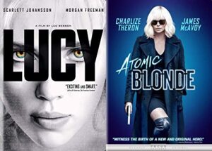 syfy action leading lady madness - lucy & atomic blonde (2 feature film dvd bundle)