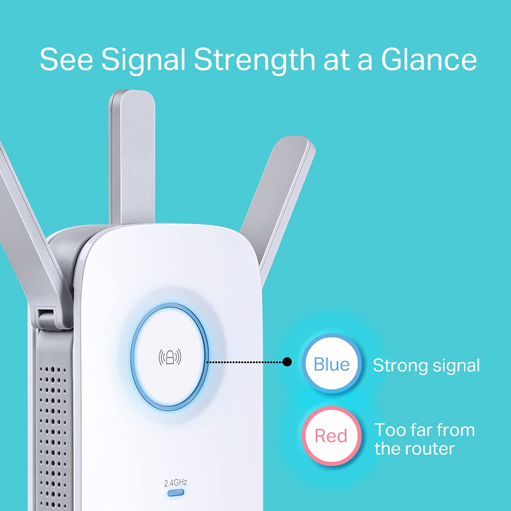 Certified Refurbished Tp-link AC1750 WiFi Range Extender with High Speed Mode and Intelligent Signal Indicator RE450 (Renewed Certified Refurbished)