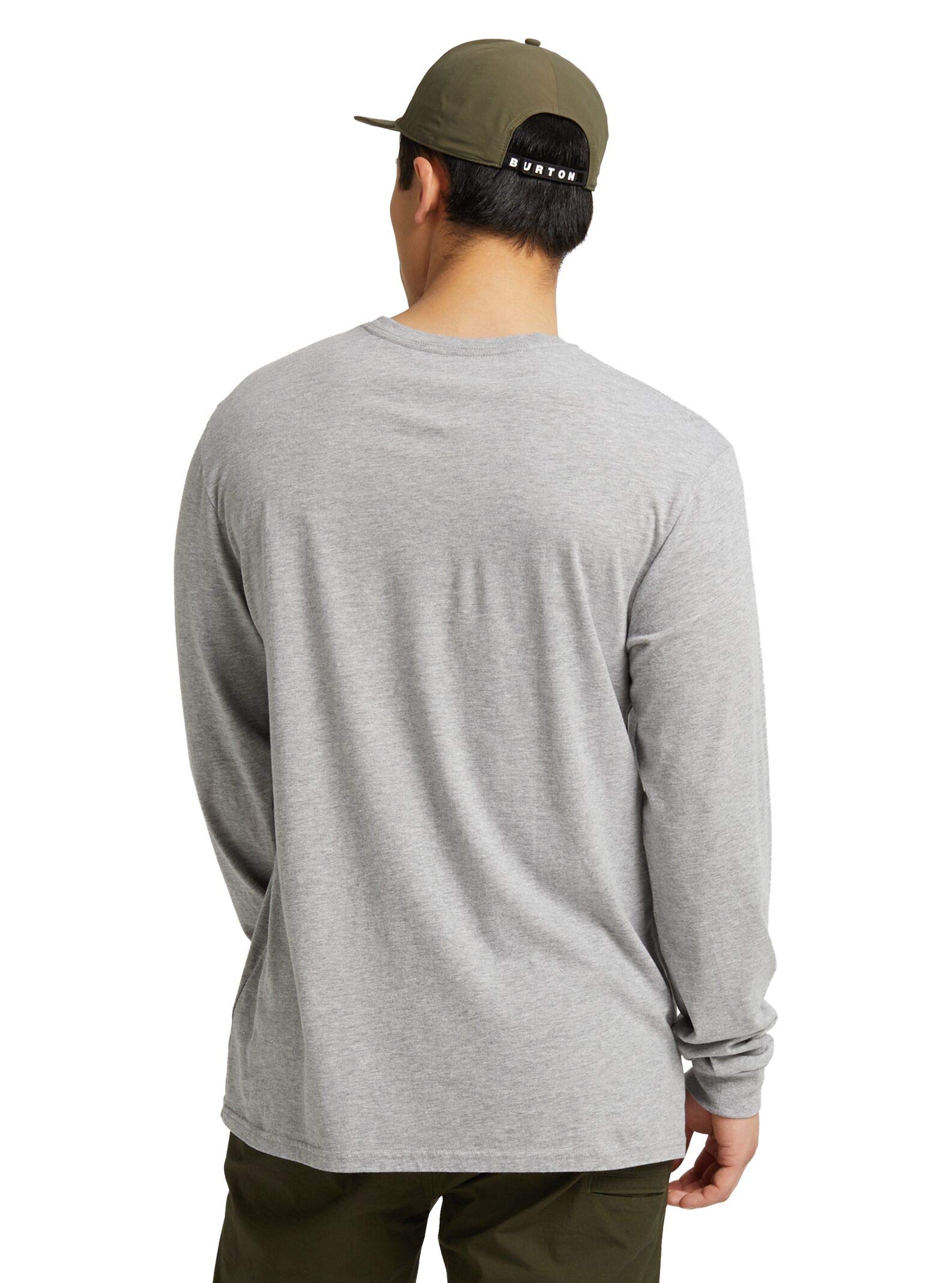 Burton Men's Colfax Long Sleeve T-Shirt, Gray Heather, L