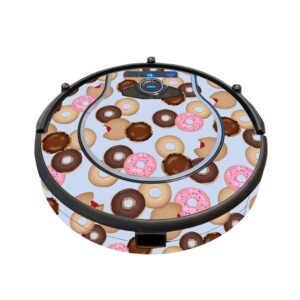 mightyskins skin compatible with shark ion robot 750 vacuum - donut binge | protective, durable, and unique vinyl decal wrap cover | easy to apply, remove, and change styles | made in the usa