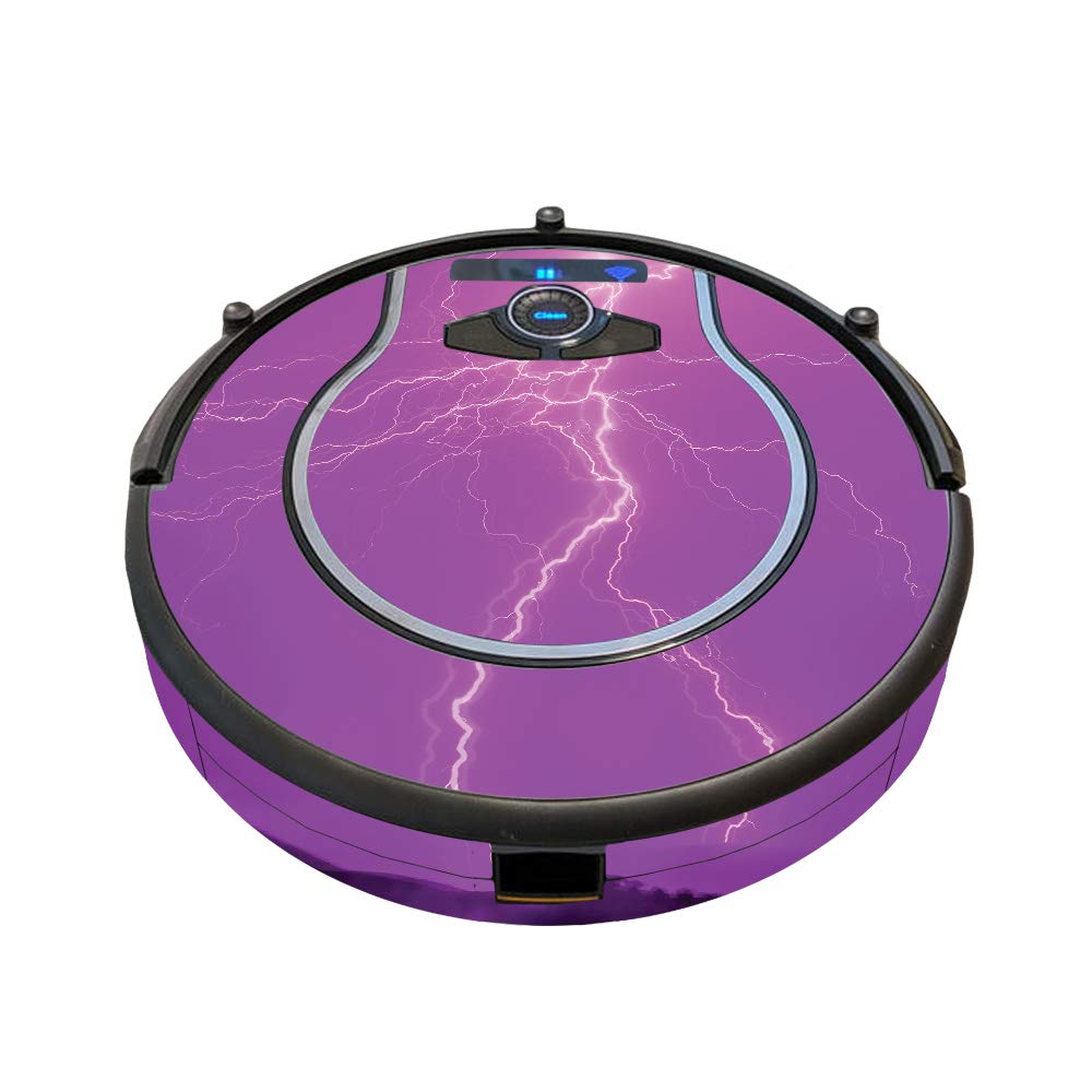 MightySkins Skin Compatible with Shark Ion Robot 750 Vacuum - Purple Lightning | Protective, Durable, and Unique Vinyl Decal wrap Cover | Easy to Apply, Remove, and Change Styles | Made in The USA