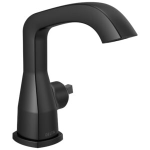 delta faucet 576-blmpu-lhp-dst stryke faucet less handle matte black single hole