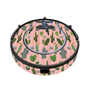 mightyskins skin compatible with shark ion robot 750 vacuum - cactus garden | protective, durable, and unique vinyl decal wrap cover | easy to apply, remove, and change styles | made in the usa