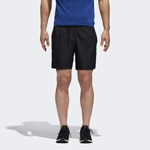 adidas men's run it short, black, large