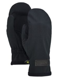 burton women's sapphire mitten, jet black, medium