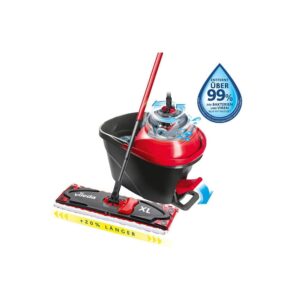 vileda ultramat turbo xl complete box floor mop, set, red