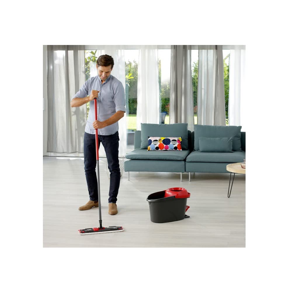 Vileda Ultramat Turbo XL Complete Box Floor mop, Set, Red