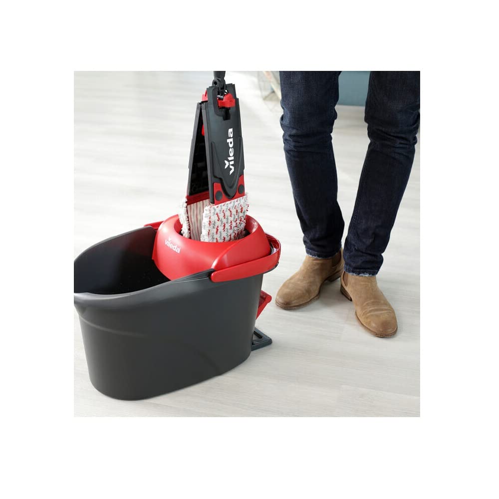 Vileda Ultramat Turbo XL Complete Box Floor mop, Set, Red