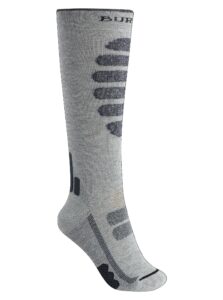 burton women's performance + midweight compression socks, true black, ml