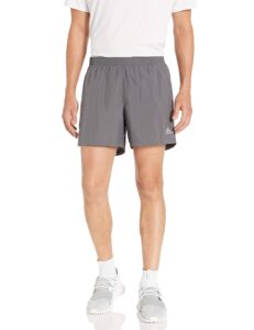 adidas men's run it short, grey, x-large