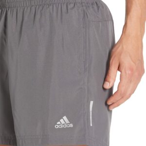 adidas men's Run It Short, Grey, X-Large