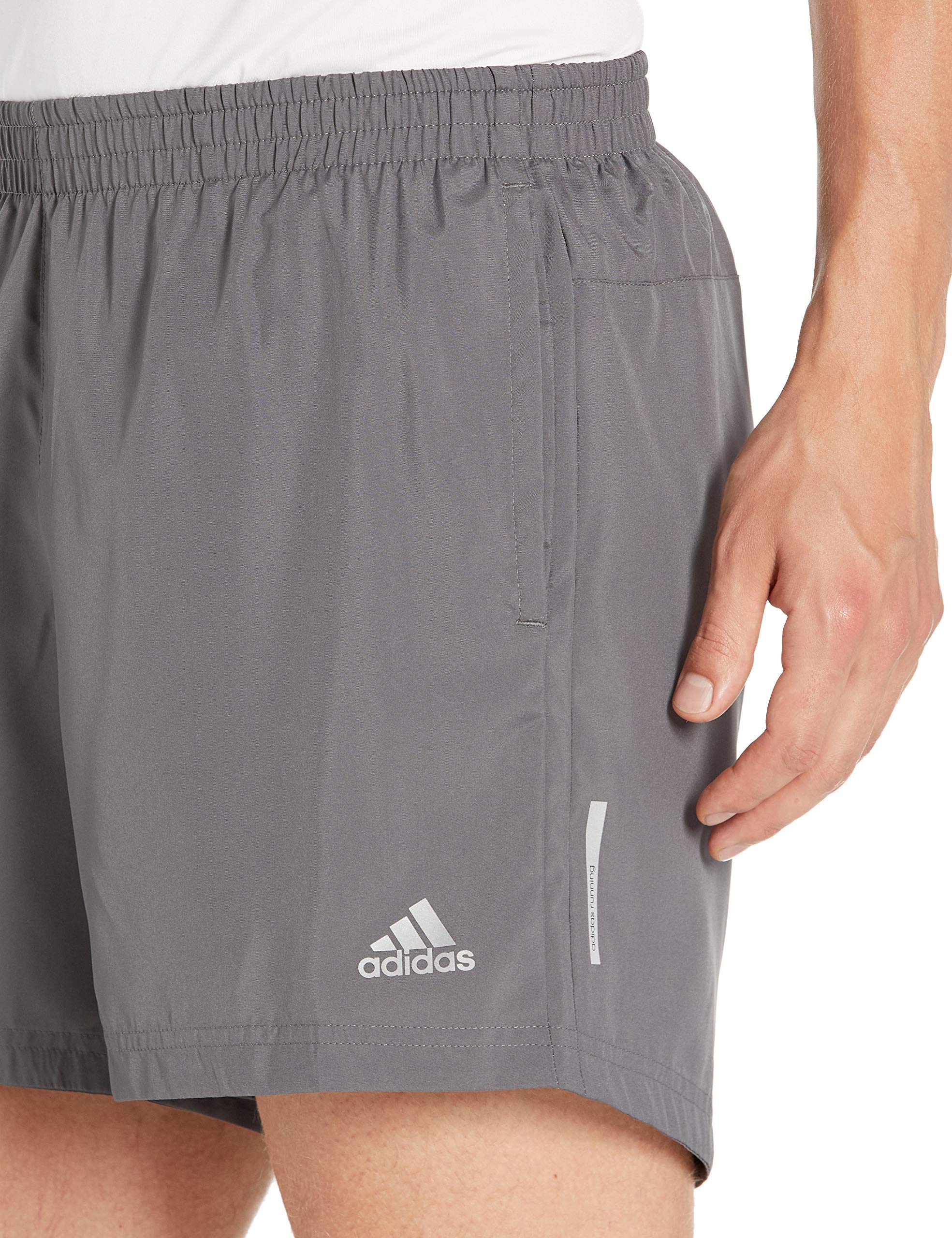 adidas men's Run It Short, Grey, X-Large