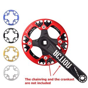 UPANBIKE Montain Bike Chainring Guard 104 BCD Aluminum Alloy Chain Ring Protector Cover for 32~34T 36~38T 40~42T Chainring Sprockets (Golden, 40T~42T)