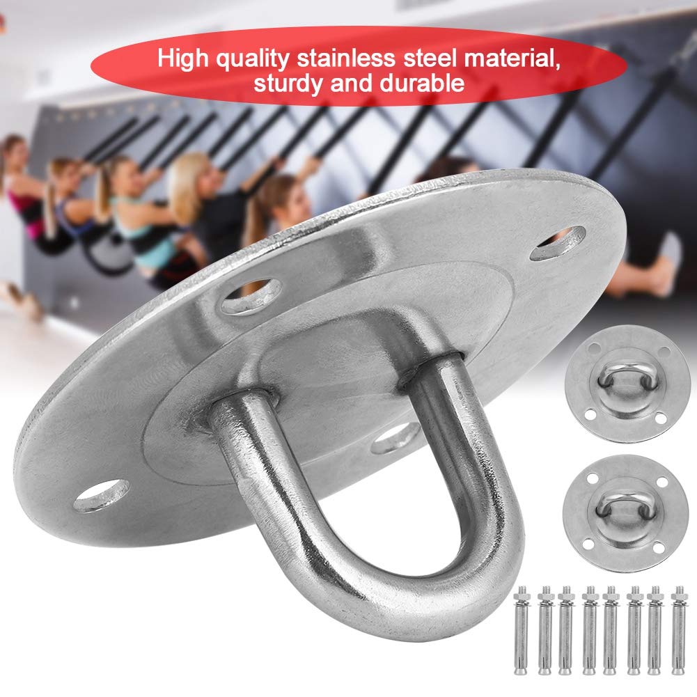 Dioche Heavy Duty Swing Hooks with Stainless Steel Swing Set Accessories, 500KG Capacity with 2 Mont 8 Bolt for Concrete Wooden Sets Yoga Hammock Chair Sandbag Swing Sets