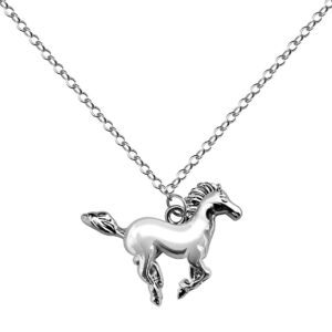 banchelle horse pendant horse necklaces with pouch silver