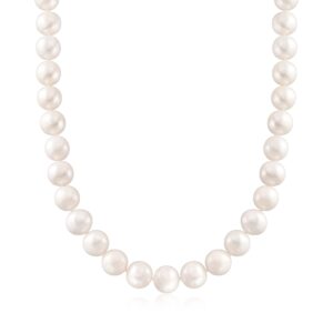 ross-simons 11-12mm cultured pearl necklace with 14kt yellow gold. 18 inches