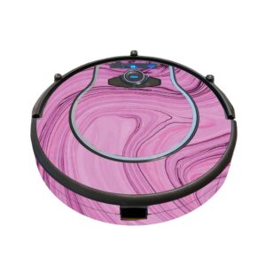 mightyskins skin compatible with shark ion robot 750 vacuum minimal coverage - pink thai marble | protective, durable, and unique vinyl decal wrap cover | easy to apply, remove | made in the usa