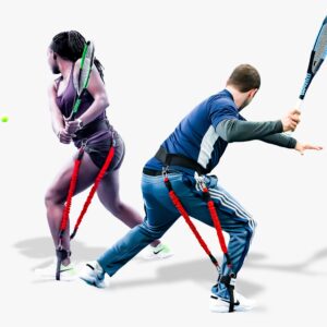 VPX Tennis Swing Trainer Increases Power, Exit Ball Velocity, Shot Accuracy, & Serve Speed, Improves Forehand, Backhand, Slice, & Compression Racket Torque, for Men, Women, Boys, Girls, & Kids