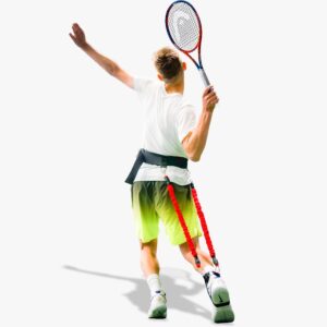 VPX Tennis Swing Trainer Increases Power, Exit Ball Velocity, Shot Accuracy, & Serve Speed, Improves Forehand, Backhand, Slice, & Compression Racket Torque, for Men, Women, Boys, Girls, & Kids