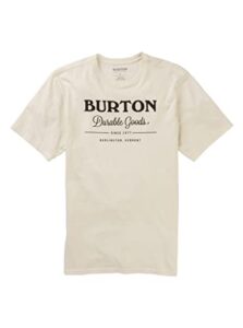 burton mens durable goods short sleeve tee, stout white new, large