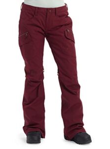 burton women's gloria insulated pant, large, port royal w20