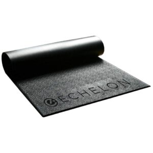 echelon fitness protective indoor bike mat: 27"w x 47"l, black