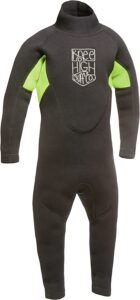 knee high surf co. kids wetsuit full suit for infant toddler and baby (small-3mm)