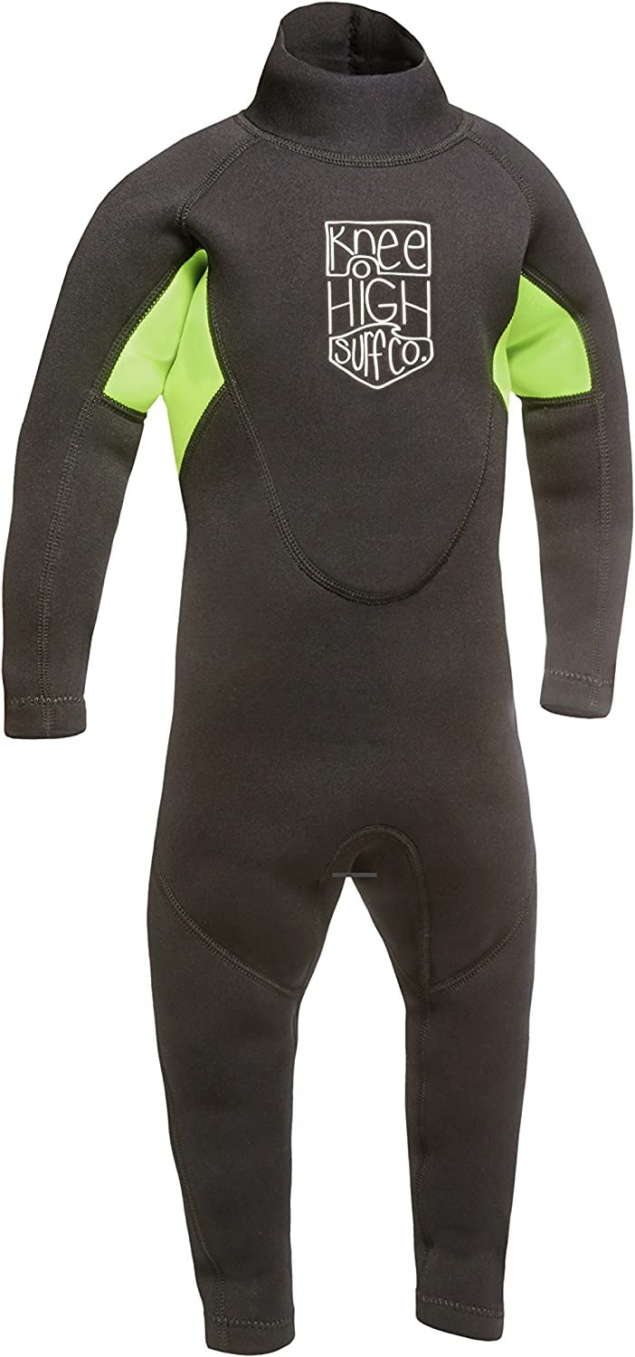 Knee High Surf Co. Kids Wetsuit Full Suit for Infant Toddler and Baby (Small-3mm)