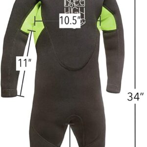 Knee High Surf Co. Kids Wetsuit Full Suit for Infant Toddler and Baby (Small-3mm)