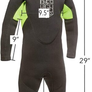 Knee High Surf Co. Kids Wetsuit Full Suit for Infant Toddler and Baby (Small-3mm)