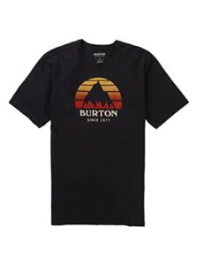 burton mens underhill short sleeve, true black new, medium