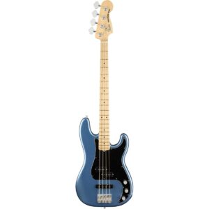 fender american performer precision bass, satin lake placid blue, maple fingerboard