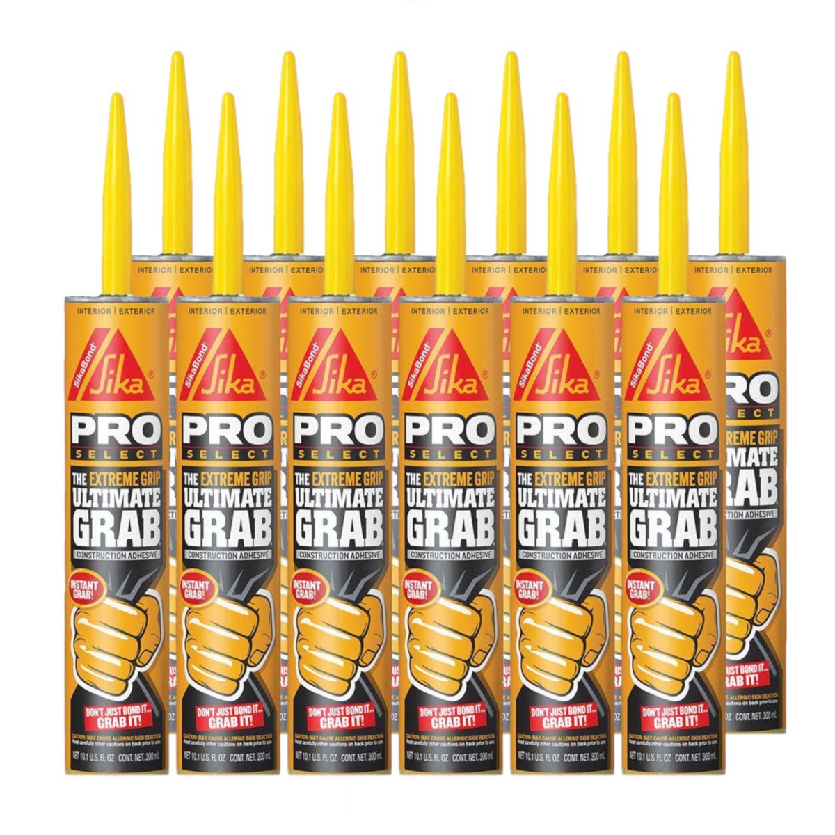 Sika Corporation 476098 10.1 Oz Gray Sikabond Extreme Grip Ultimate Grab Construction Adhesive12