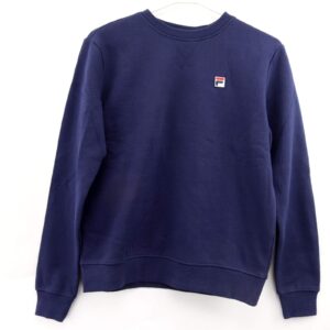 fila women's michele pullover crewneck sweatshirt (xl, navy)