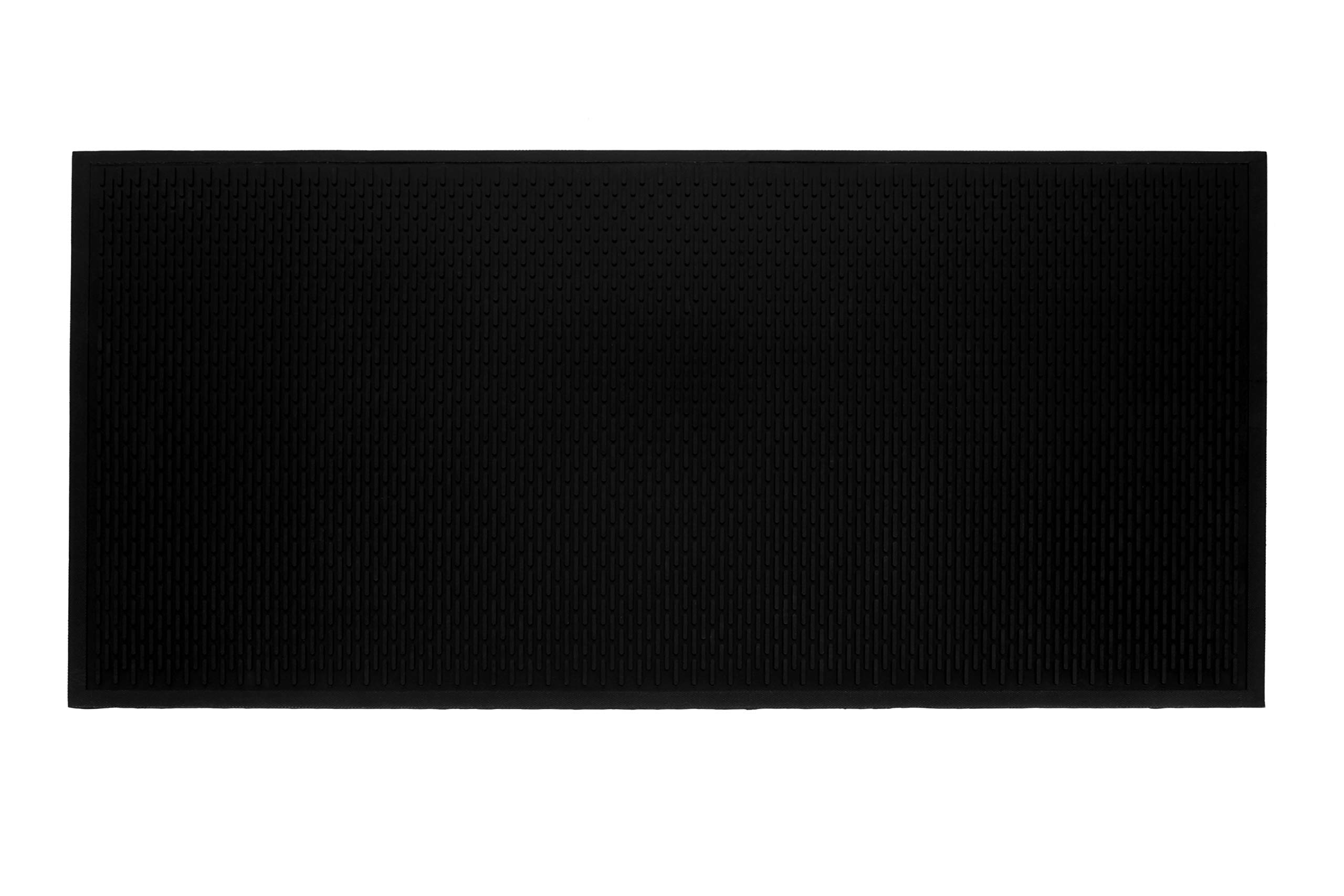 Portico Systems Safe Tread 3 x 5 Black Rubber Outdoor Scraper mat. Ideal for Any Heavily trafficked Entrance Way. Keep The Dirt and Debris Outside and Your interiors Clean.