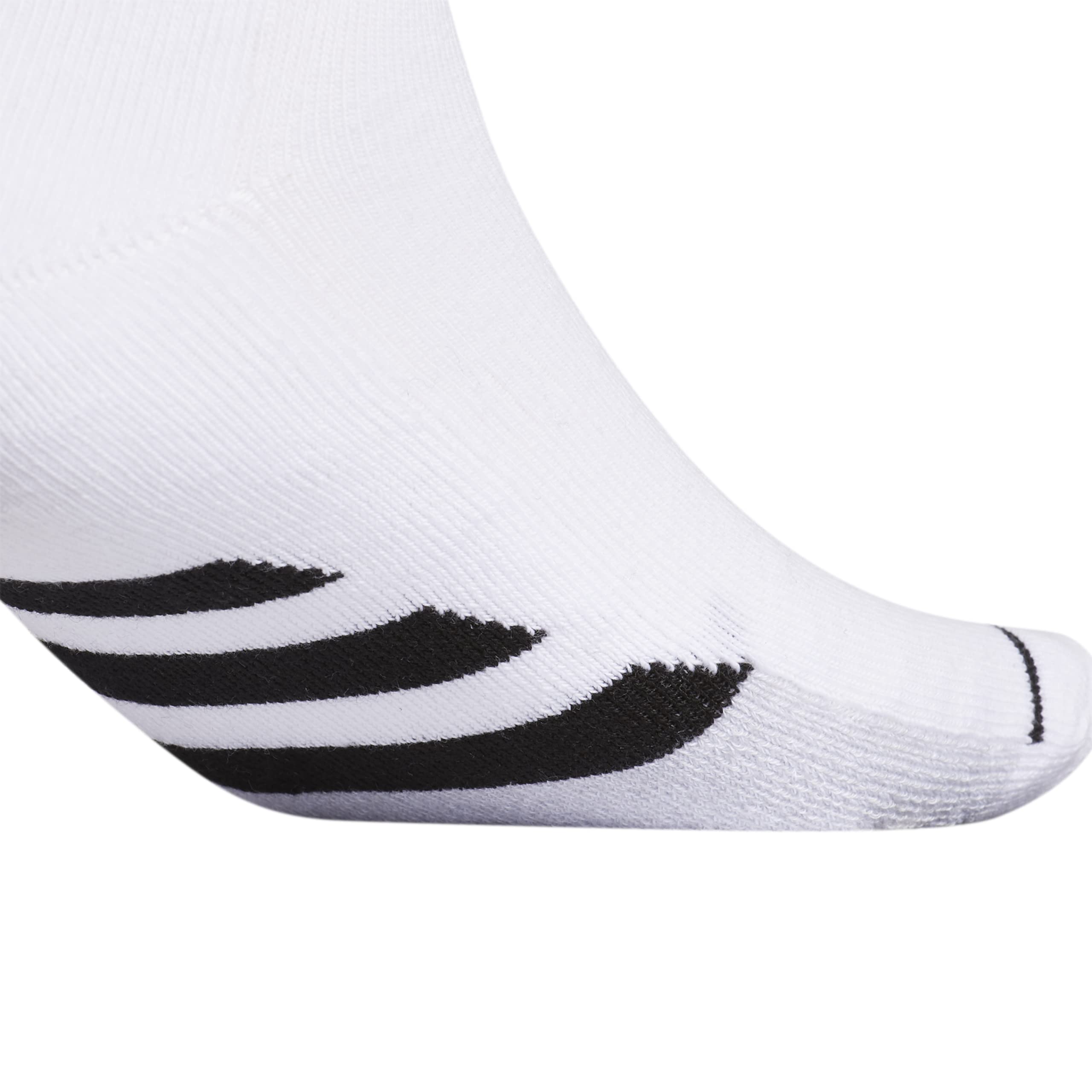 adidas Men's Cushioned Crew Socks (3-Pair), White/Black/Clear Onix Grey, Large