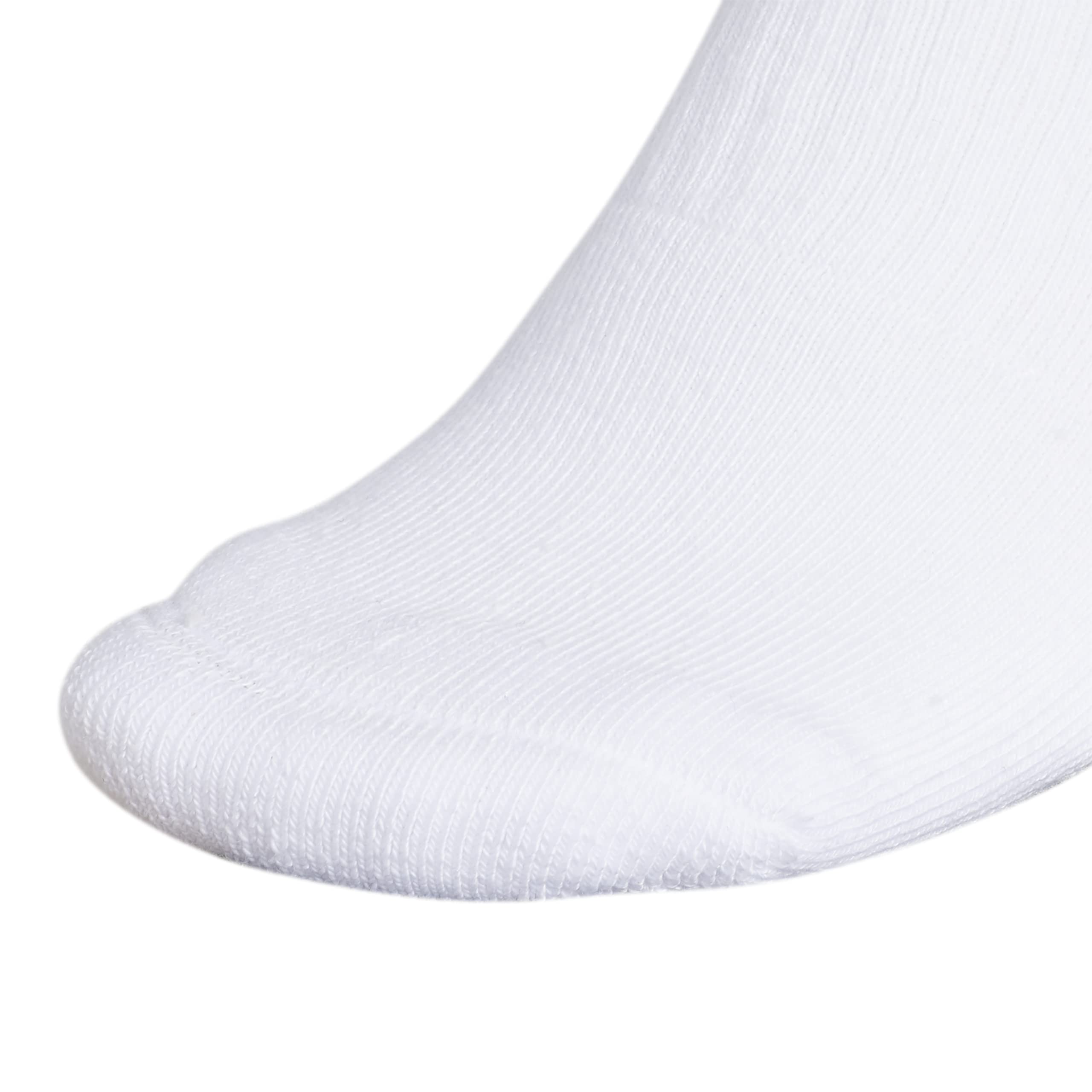 adidas Women's Cushioned Quarter Socks (3-Pair), White/Clear Onix Grey, Medium