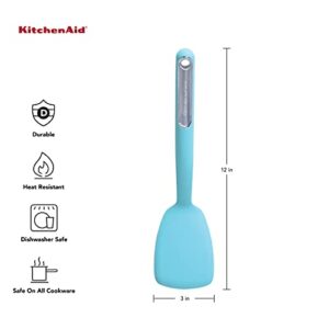 KitchenAid Short Turner, 12 inches, Aqua