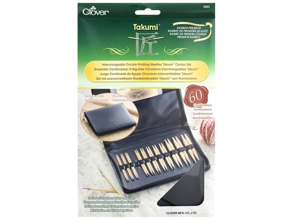 Takumi Bamboo Interchangeable Circular Knitting Needle Set-