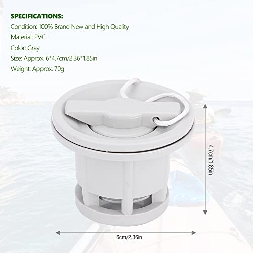 Boat Air Valve, PVC Air Gas Valve Cover Boat Valve Replacement for Inflatable Boat Dinghy Kayak Canoe River Raft Inflatable Paddle Board Air Valve